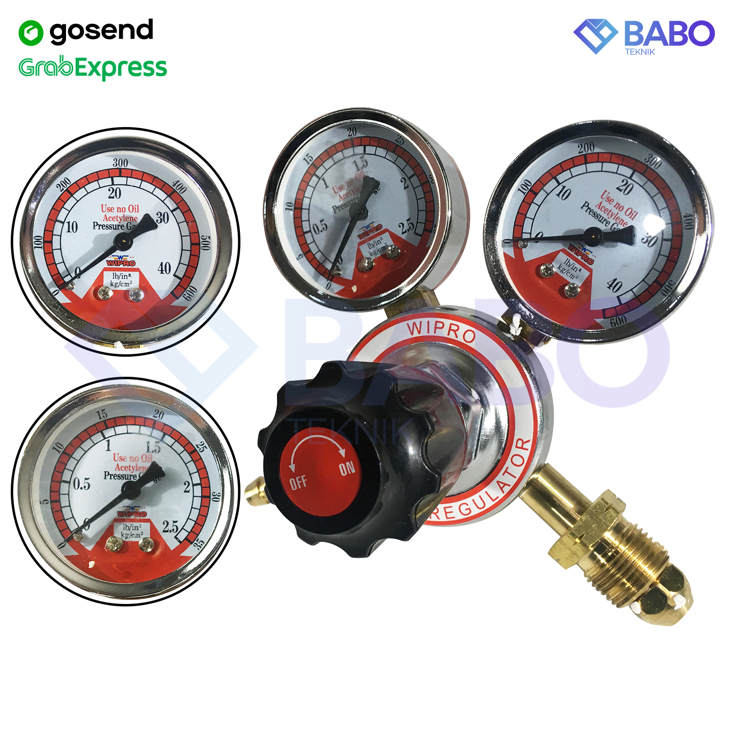 Regulator Acetylene WIPRO AR-03 Regulator Las Asetilin Acetilin Las ...