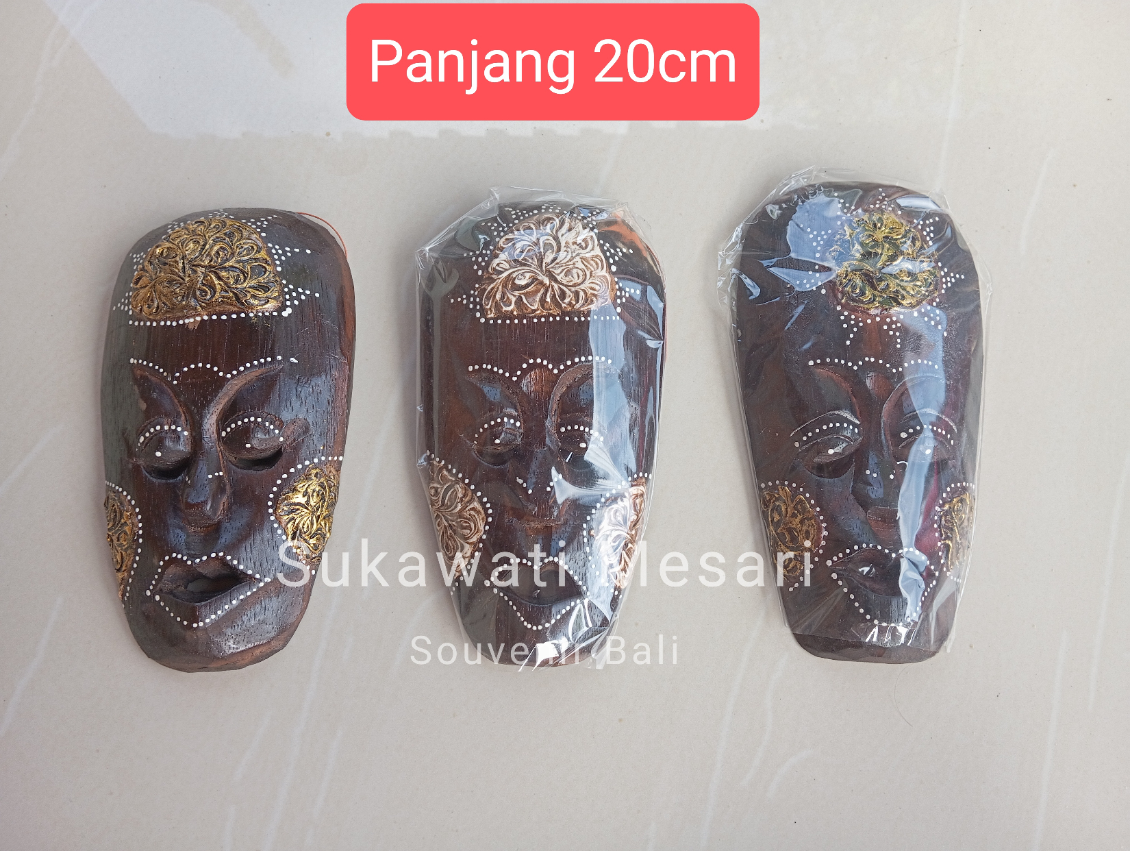 Dekorasi Topeng Suku Asmat Etnik Sasak Model Klasik Murah Handmade Bali ...