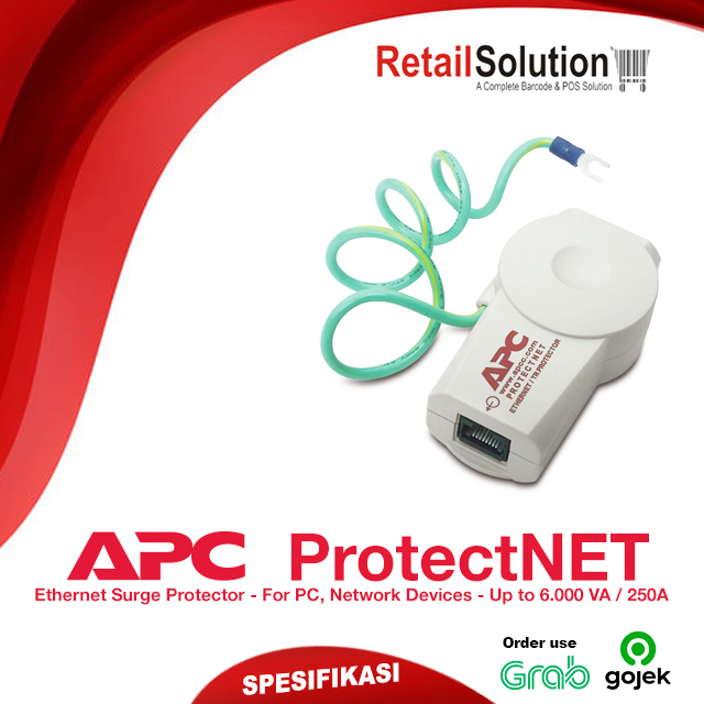 APC PNET-1GB Surge Protector Gigabit Base-T Ethernet - Penangkal Petir ...
