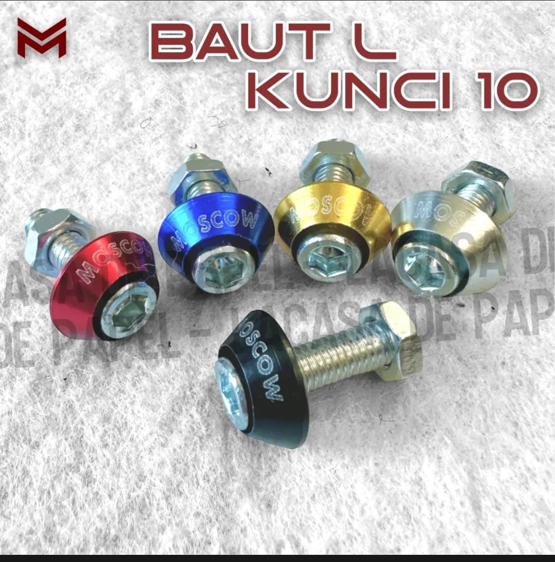 BAUT VARIASI / BAUT L + RING MONEL VARIASI ( 5 WARNA ) BAUT RING 10 ...