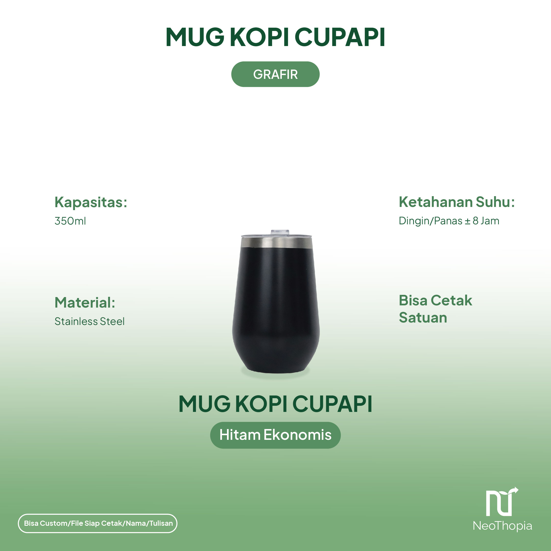 Custom MUG EGG Promosi Tumbler stainless Shaped Cupapi Ekonomis UV ...