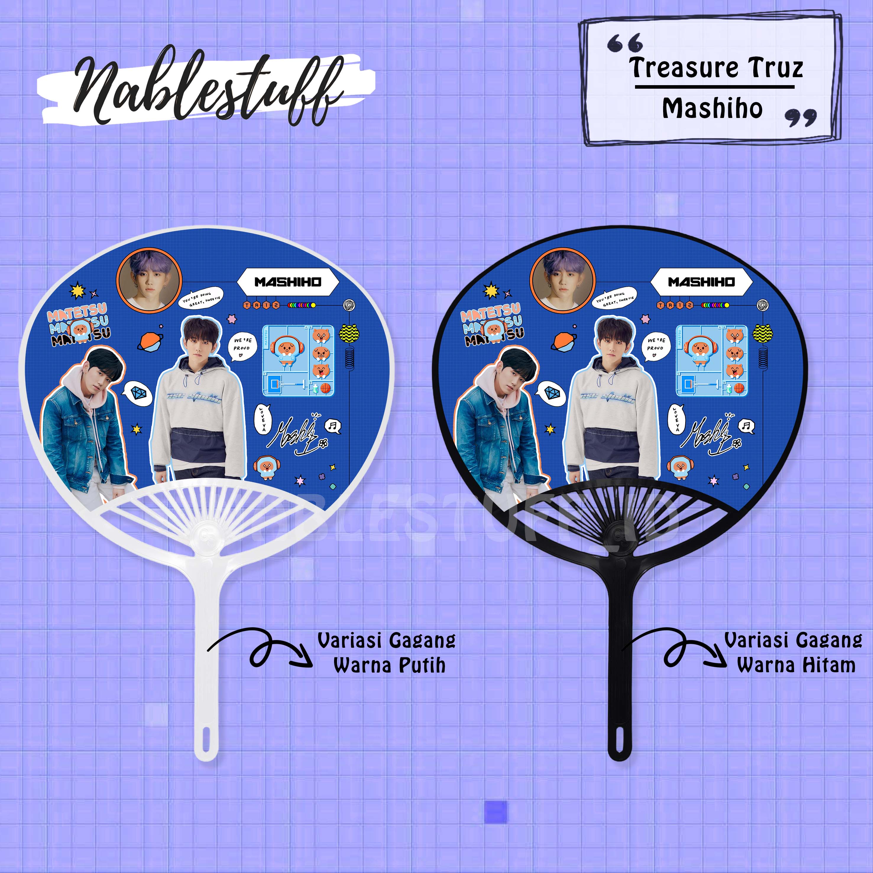 Kipas Tangan Treasure Truz All Member Ver // Kipas Kerang ...