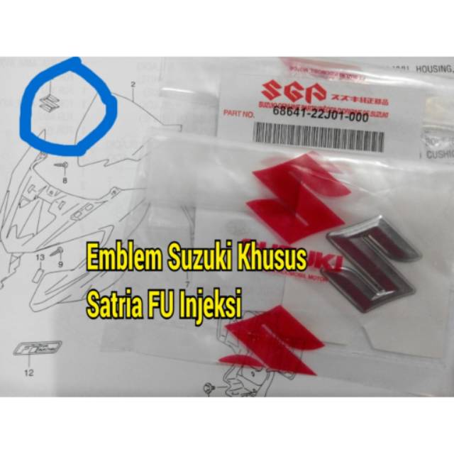 Emblem/Logo Suzuki Satria FU Injeksi | Lazada Indonesia