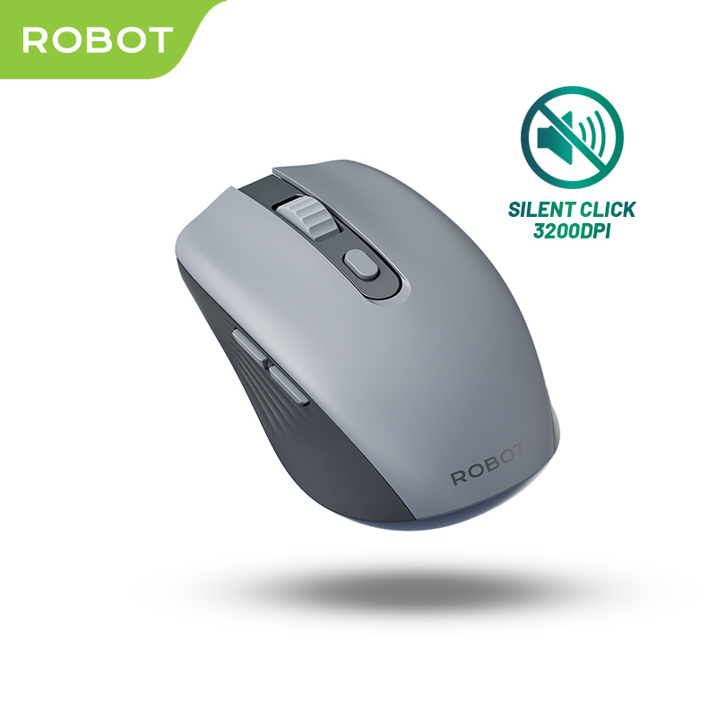 Mouse Wireless ROBOT M370 2.4GHz Silent Klik Optical 3200DPI dengan ...
