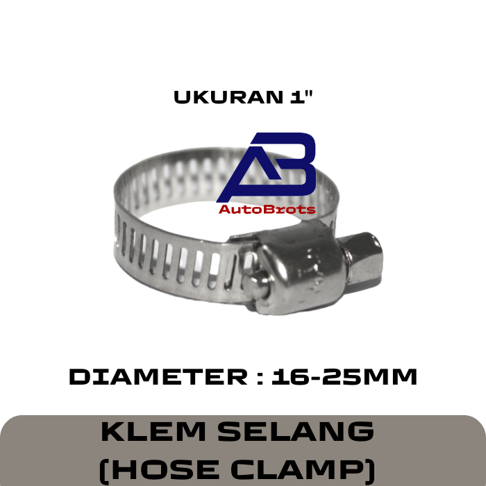 Klem Selang SS Stainless 1" Inchi / Hose Clamp 1" Inchi | Lazada Indonesia