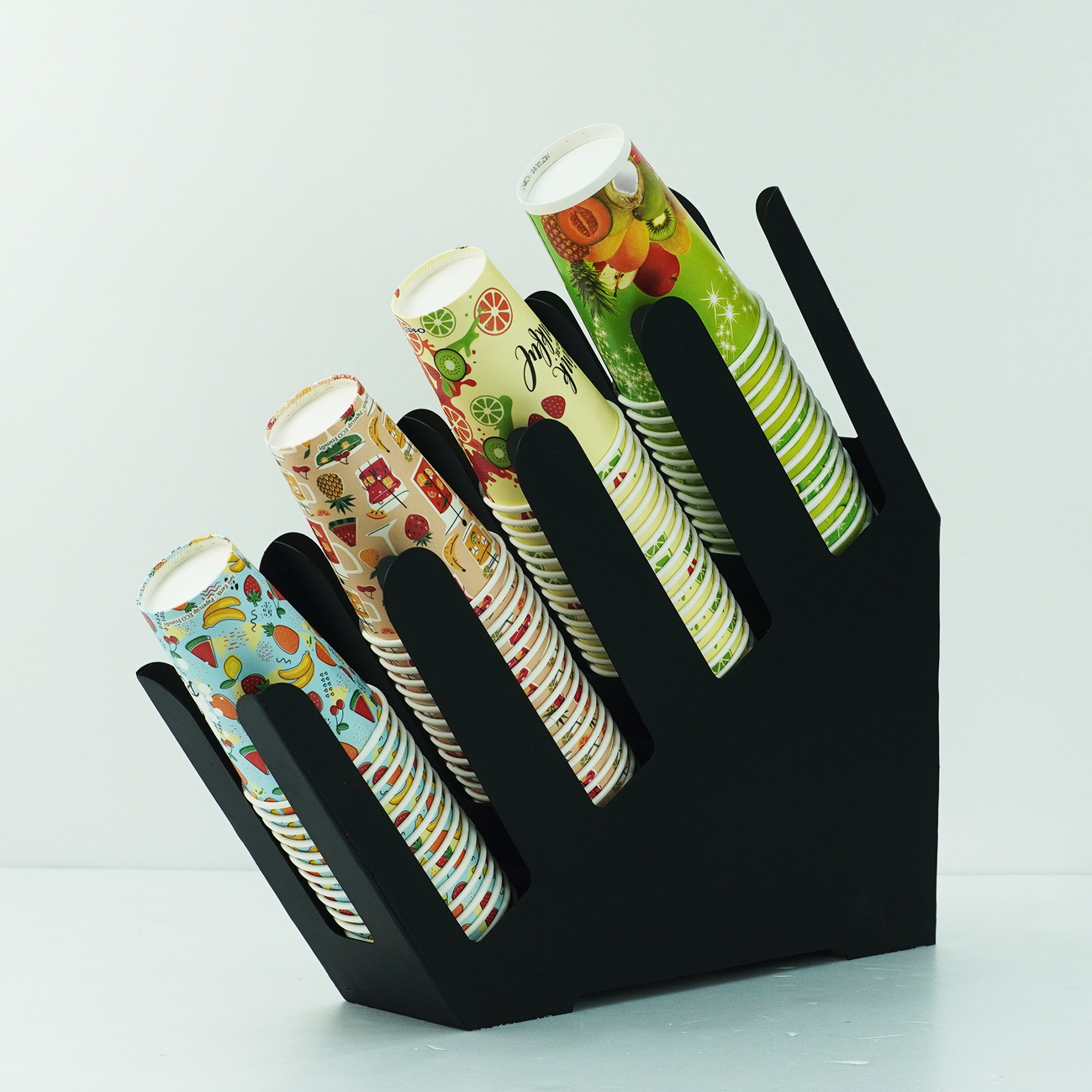 Rak Cup Organizer BESI PLAT Paper Cup Dispenser Cup Holder | Lazada ...