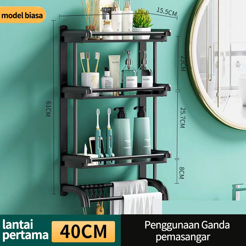 Rak Kamar Mandi Dinding Stainless Steel Rak Sabun Kamar Mandi Rak ...