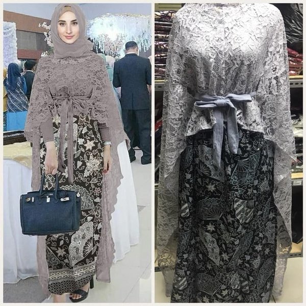 OUTER BRUKAT LONG CAPE CANTIK ELEGAN DAN GLAMOUR | Lazada Indonesia