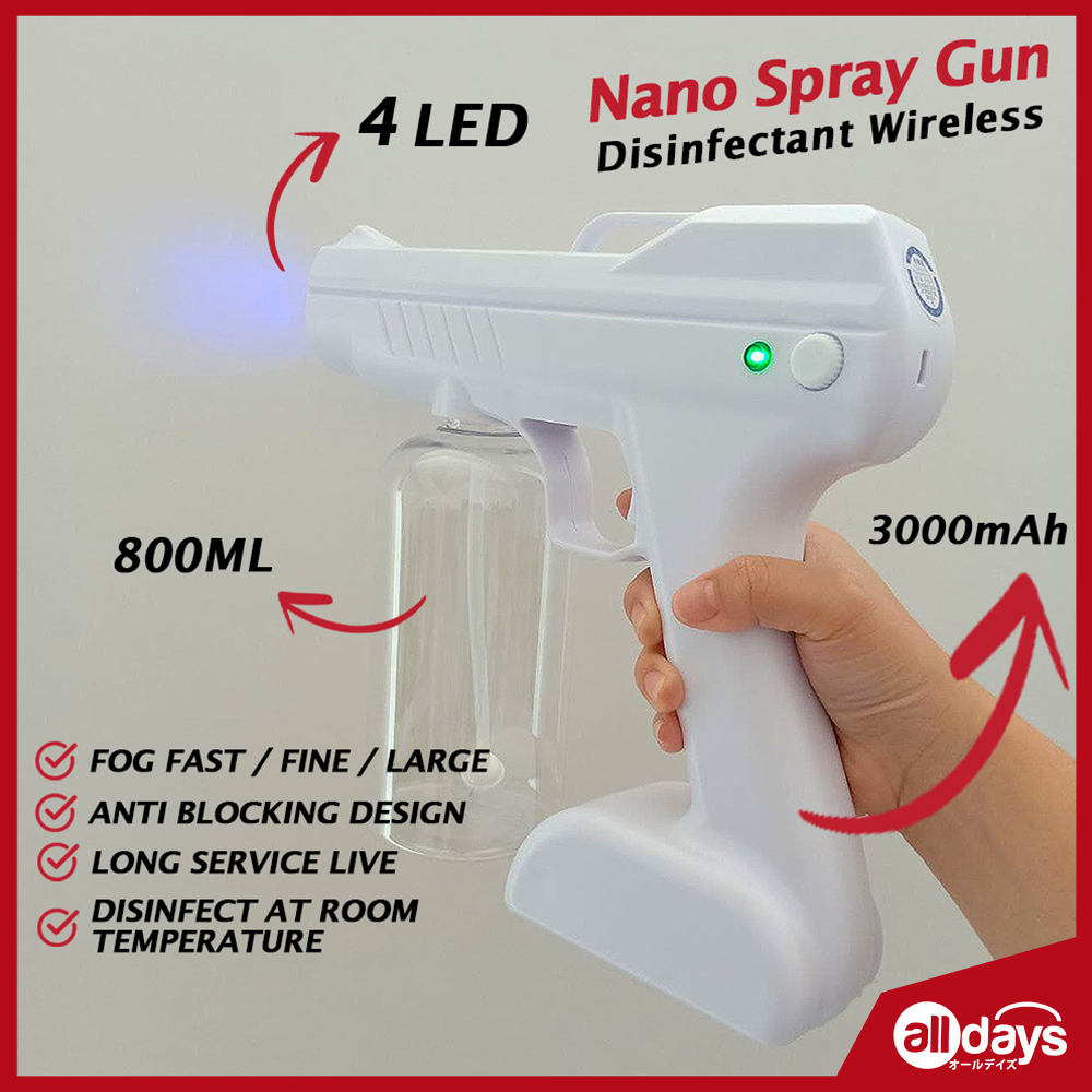 Alldays Nano Spray Machine Gun Disinfectant UV Light / Portable ...