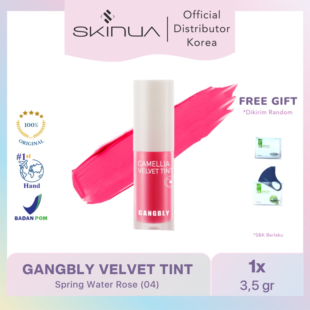 Gangbly Camellia Velvet Tint Shade / Liptint / Spring Water Rose ...