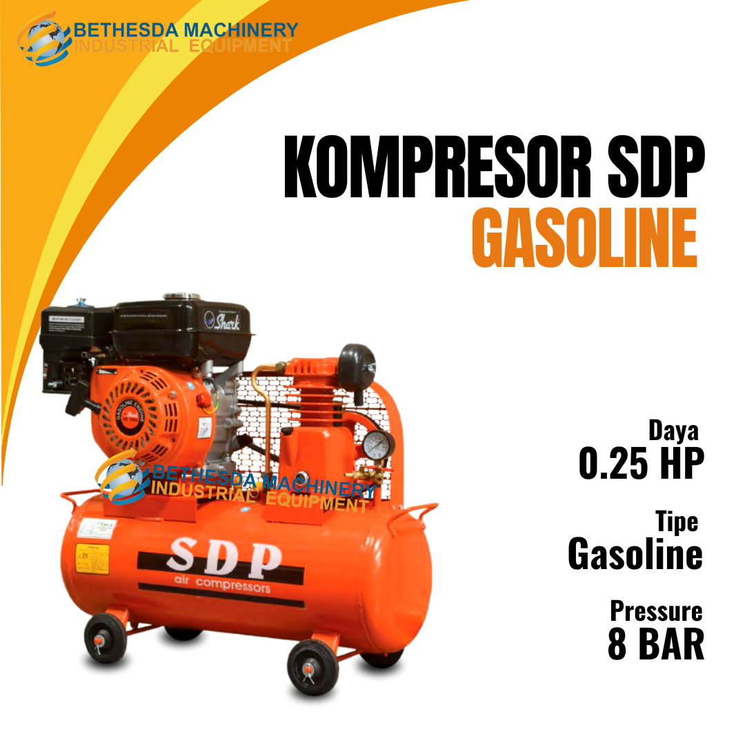 Mesin Kompresor SDP 1/4 PK Kompresor Udara 8 Bar 0.25 Hp + Engine ...