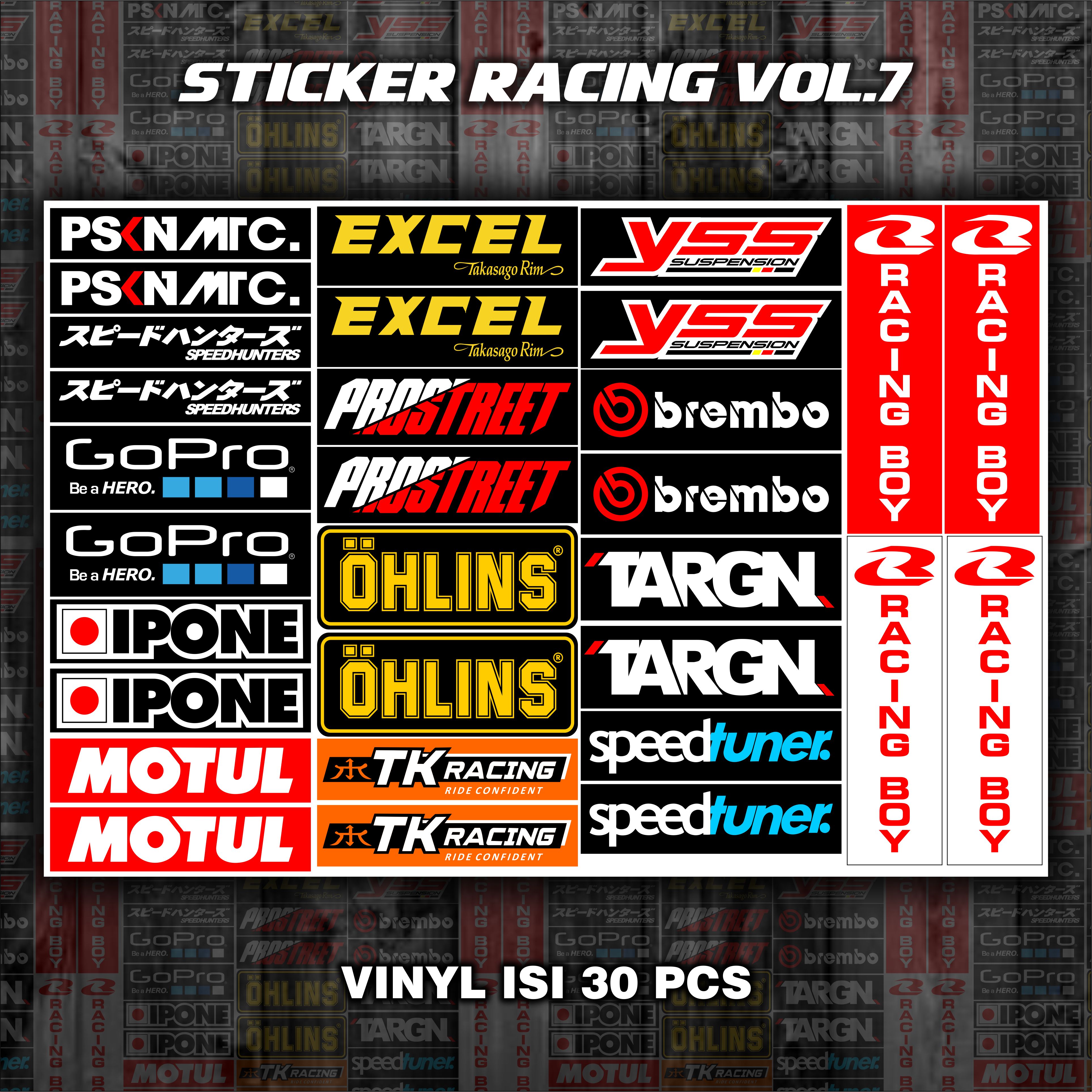 STICKER PACK SPONSOR RACING STIKER PACK VINYL VOL.7 | Lazada Indonesia