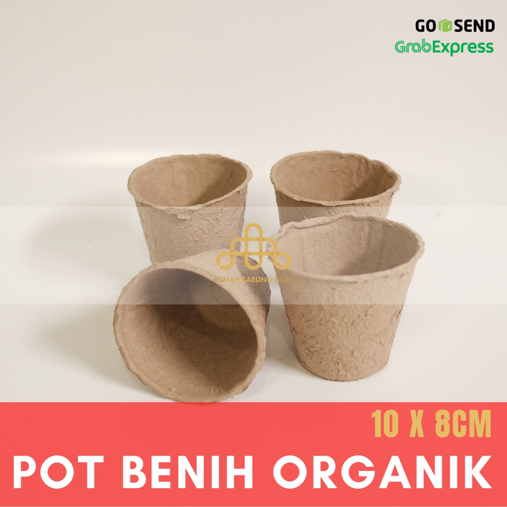 Pot Kertas Daur Ulang- Pot Ramah Lingkungan - Pot Benih | Lazada Indonesia