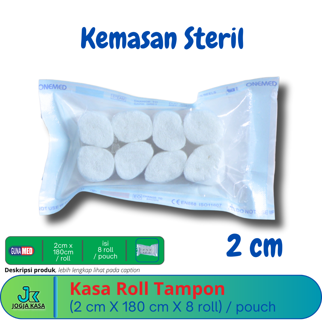 "GUNAMED" Kasa Roll Gulung Tampon 2 cm X 1800 cm | Lazada Indonesia