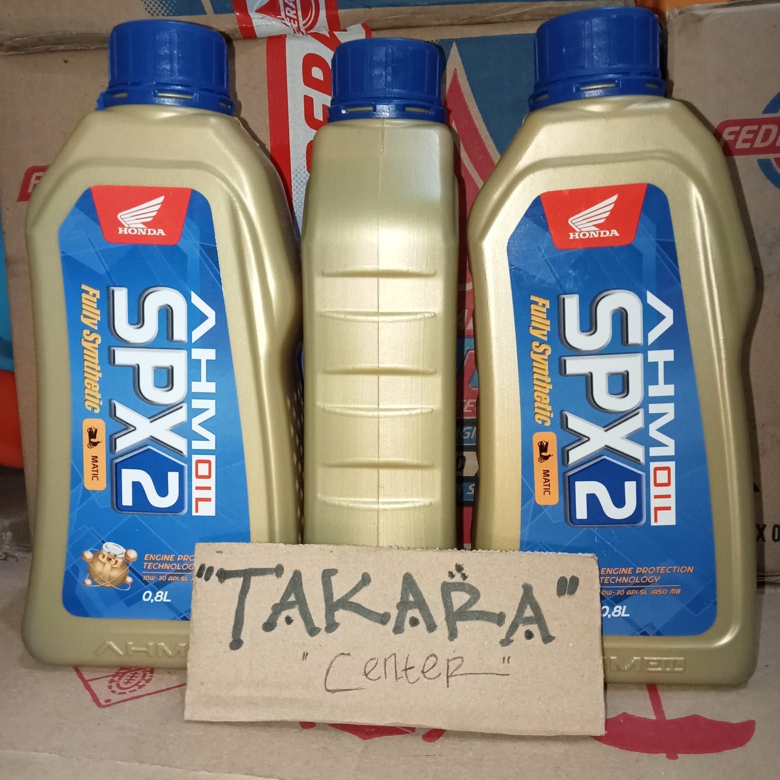 OLI 3 PCS AHM OIL SPX 2 800 ML 10w-30 SL FULLY SYNTHETIC OLI MATIC SPX2 FULL SINTETIS /OLI MOTOR ...