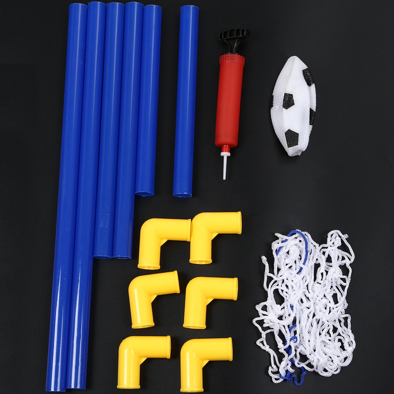 Indoor Mini Folding Football Soccer Ball Goal Post Net Set+Pump Kids ...