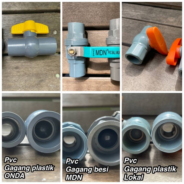 Stop Kran 1/2 3/4 1 inch Ball Valve PVC Socket AW kran keran Plastik ...