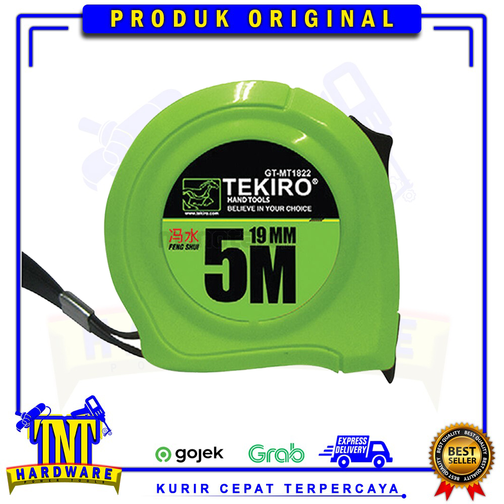 Tekiro Meteran 5 Meter Feng Shui/ meteran Roll Meter 5M Measuring Tape ...