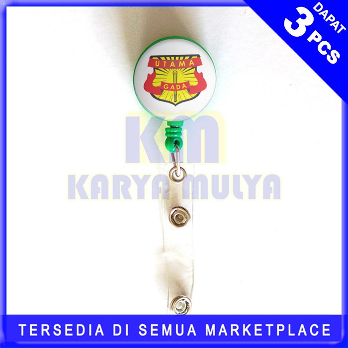 ID Card Yoyo Gada Utama Gantungan ID Card Holder Logo Satpam Gada Utama ...