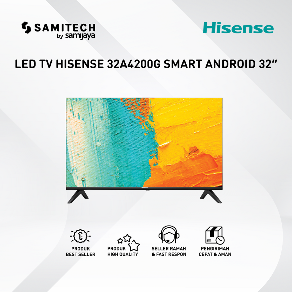 HISENSE 32A4200G Smart Android Digital TV 32 inch | Lazada Indonesia