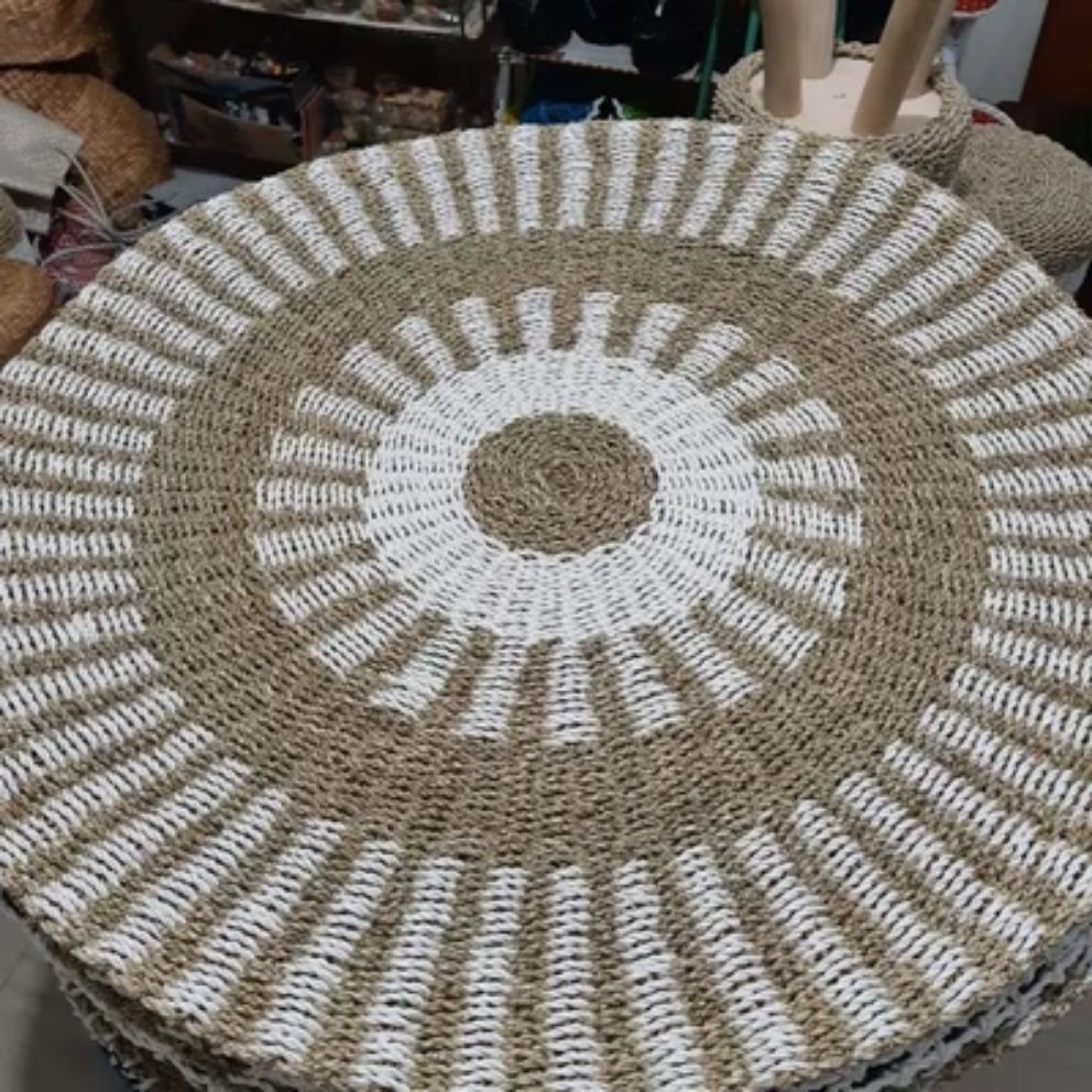 SERBA SERBI KARPET BULAT/KARPET ANYAMAN SEAGRASS/KARPET LANTAI/RUG ...