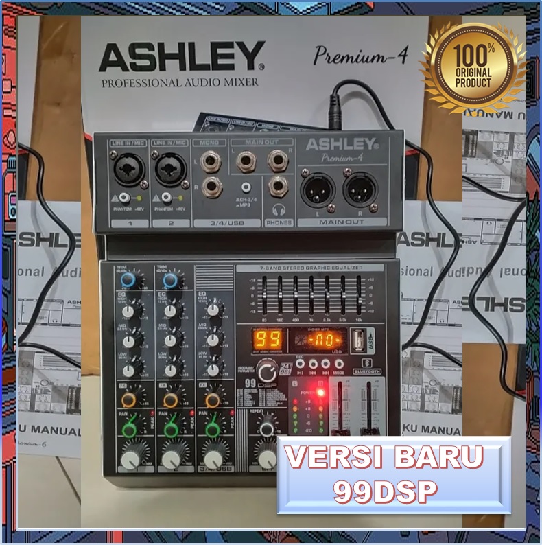 MIXER AUDIO ASHLEY PREMIUM-6 (6 CHANNEL)RECORD PLUS SOUNCARD,BLUETOOTH | Lazada Indonesia