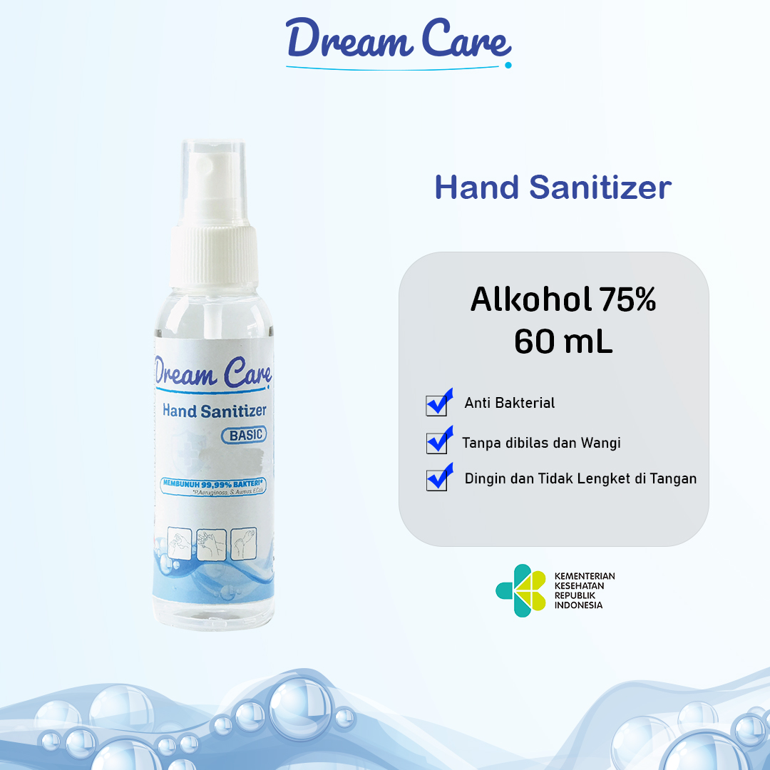 Dream Care Hand Sanitizer Basic Cair Spray 60 ml | Lazada Indonesia