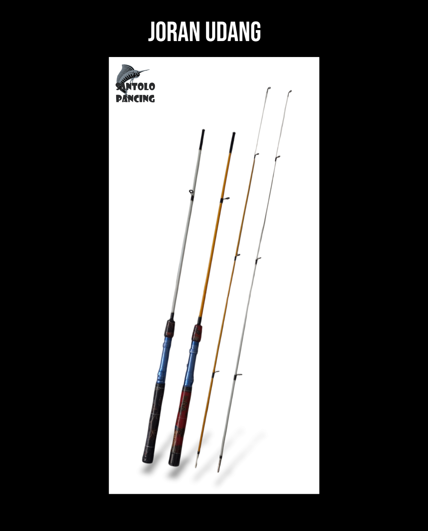 Joran Pancing Udang bahan Piber lentur cocok untuk di Empang Sungai ...
