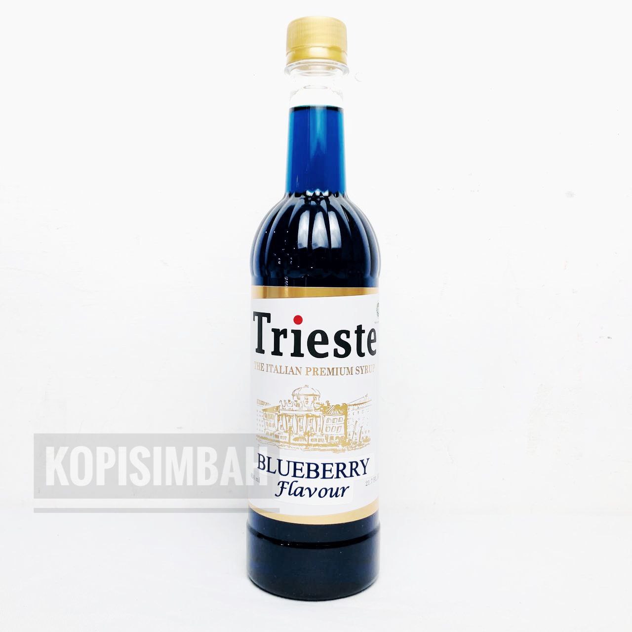 Syrup TRIESTE Rasa BLUEBERRY 650 ml Italian Premium Sirup Blue Berry ...