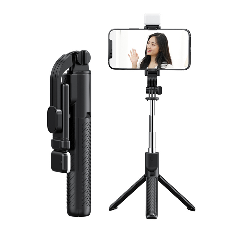 Tongsis Hp Tongsis 4 In 1 Bluetooth Remote Selfie Stick Lampu Berdiri