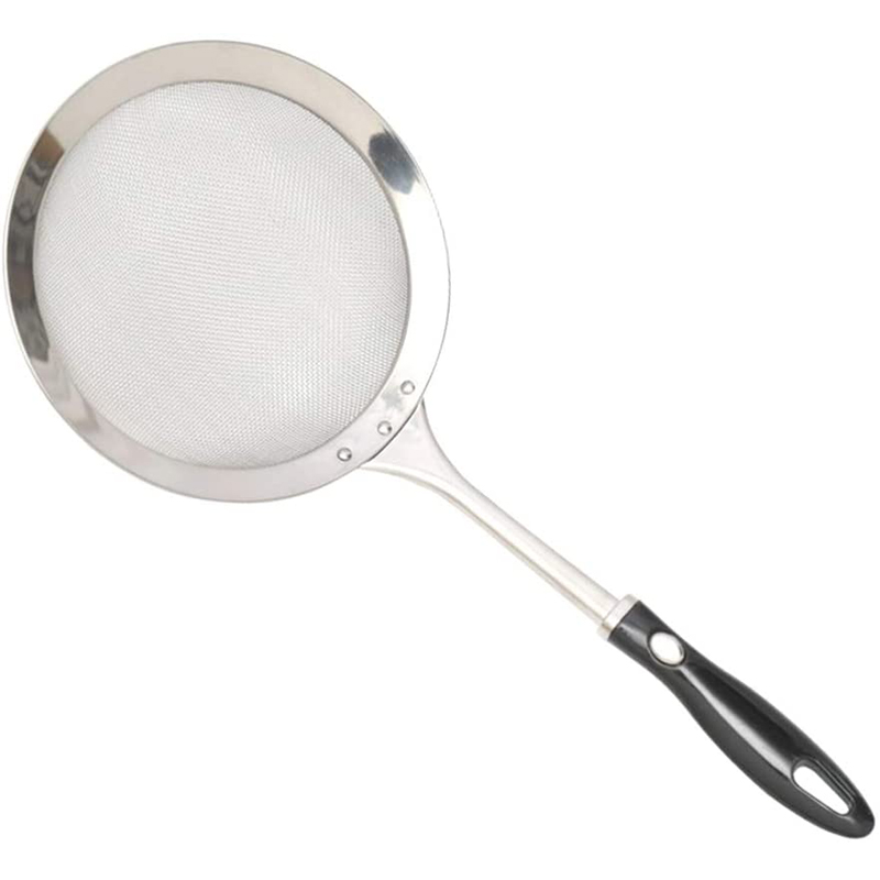Stainless Steel Mesh Skimmer Strainer Wire Sieve Sifter Strainer Ladle ...