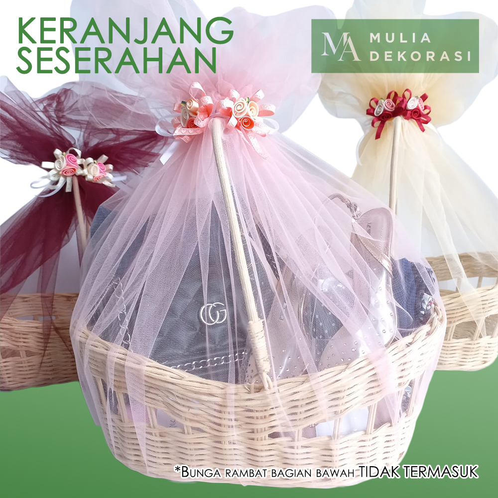 Keranjang Hantaran Seserahan Lamaran Parcel Lengkap dengan Kain Tile ...