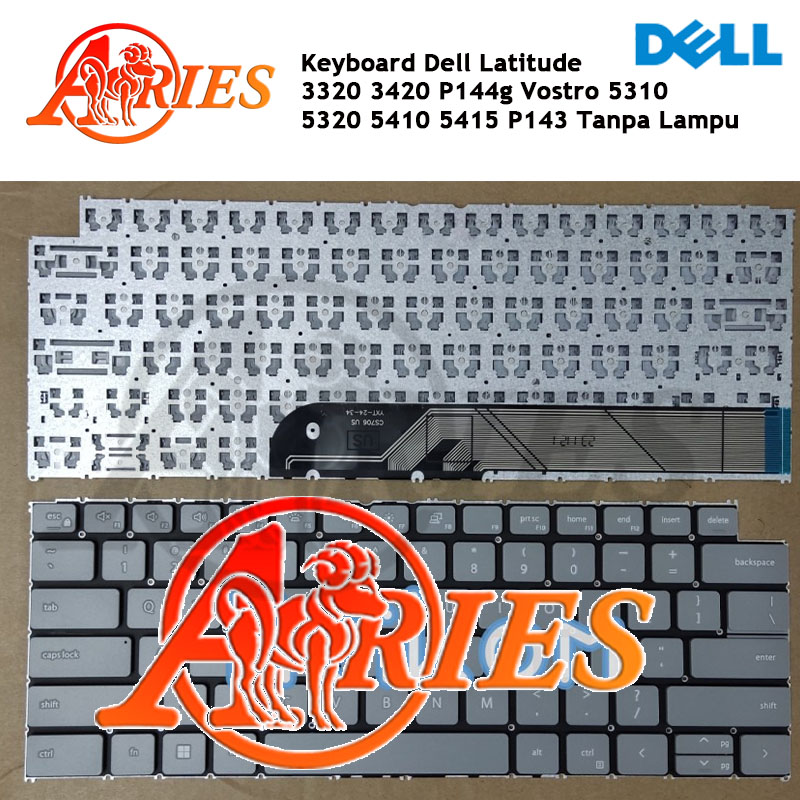 Keyboard Laptop Dell Latitude 3320 3420 P144g Vostro 5310 5320 5410 ...