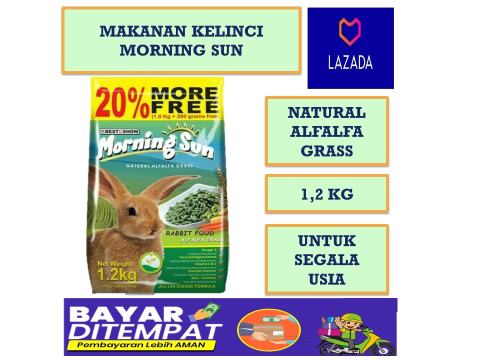 MAKANAN KELINCI MORNING SUN RABBIT 1.2KG | Lazada Indonesia