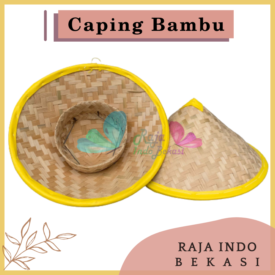 TOPI PETANI BAMBU CAPING KECIL Untuk Anak Topi Kerucut Bambu Penutup ...