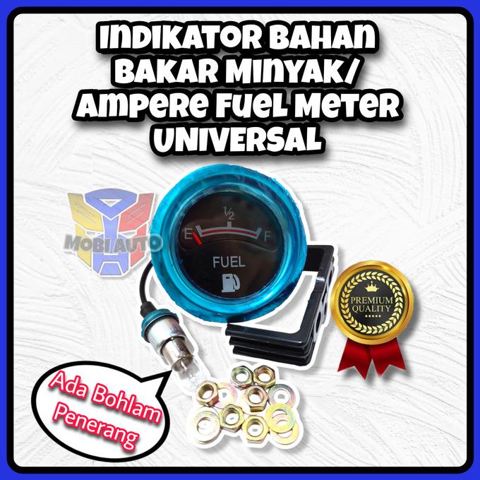 Ampere Amper Meter Bensin/ Indikator Bahan Bakar Universal Mobil Motor ...