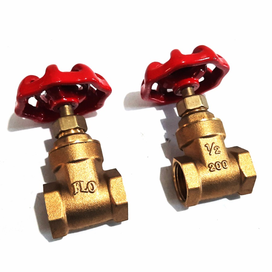 Gate Valve Kuningan 1/2" Inch Stop Kran Putar Kuningan PDAM model Onda ...