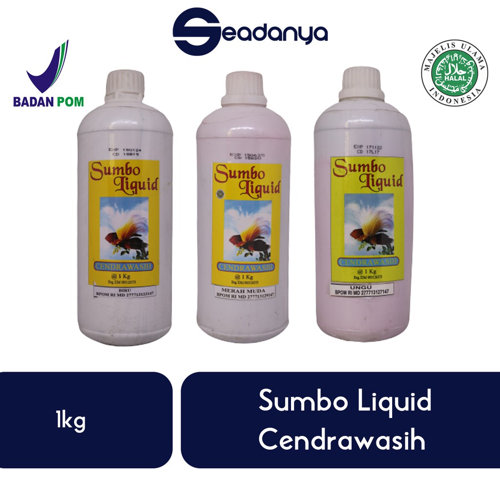 Sumbo Liquid All Variants Cendrawasih Sumba - Pewarna Makanan - Halal ...