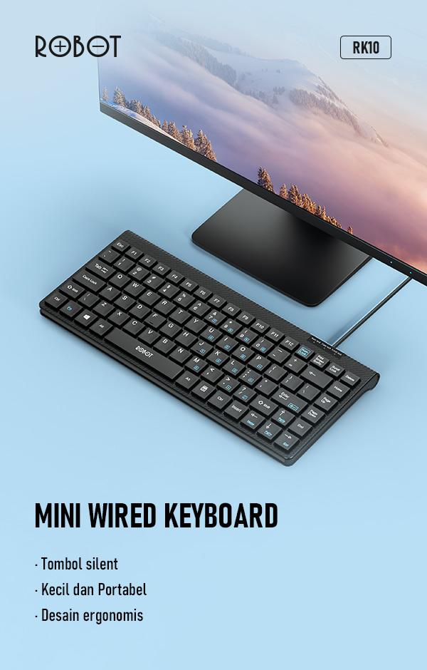 Robot RK10 Mini USB Wired Keyboard | Lazada Indonesia