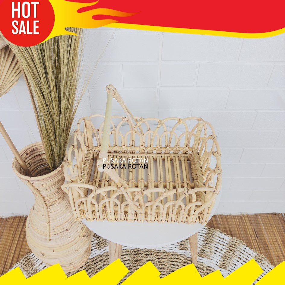 Keranjang Rotan Aesthetic - Keranjang Kado Souvenir Hantaran ...