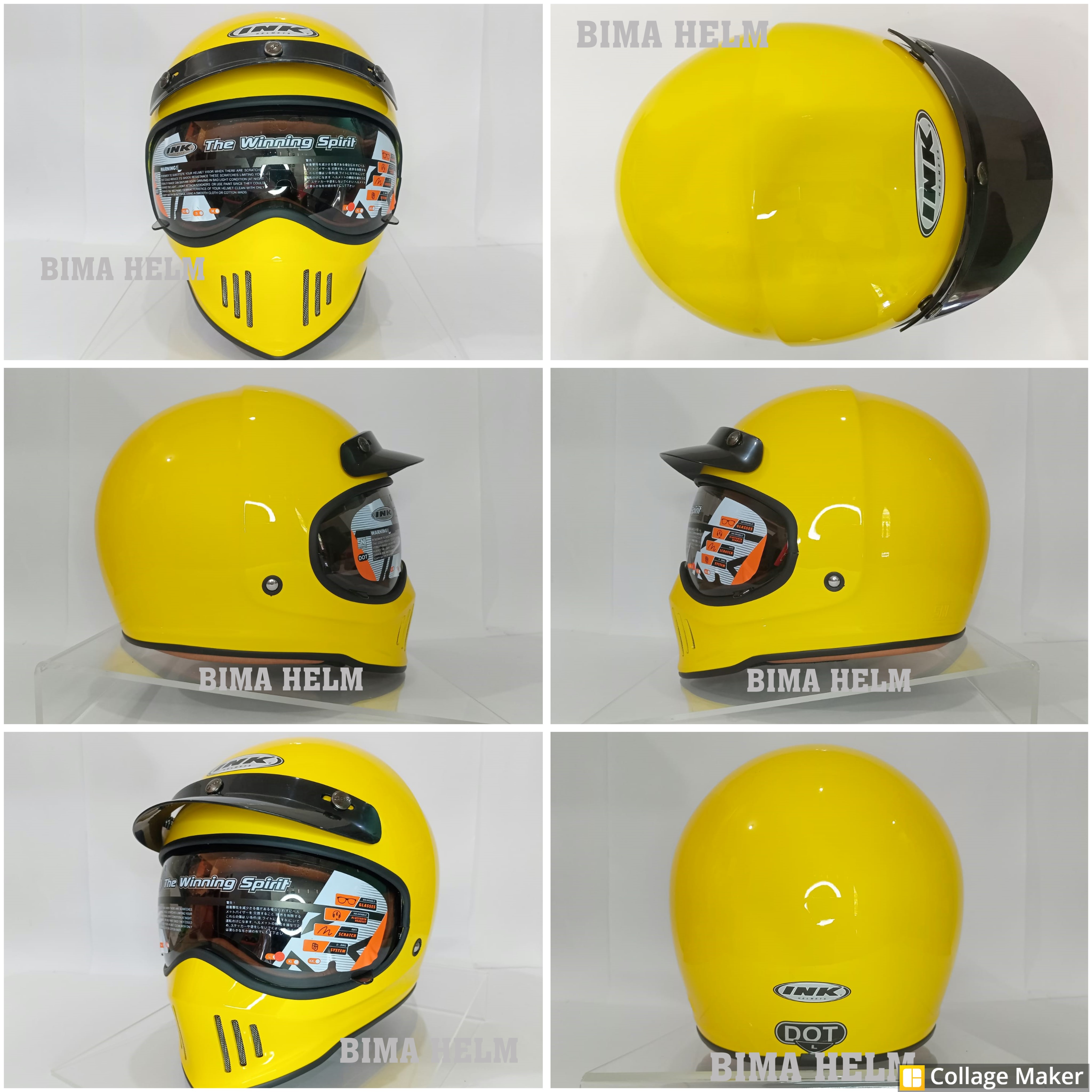 HELM FULLFACE RETRO INK TROOPER ORIGINAL | Lazada Indonesia