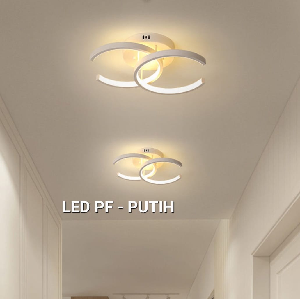 LED 3 Colors Lampu Plafon LED Ceiling Light Lampu Hias Gantung Rumah ...