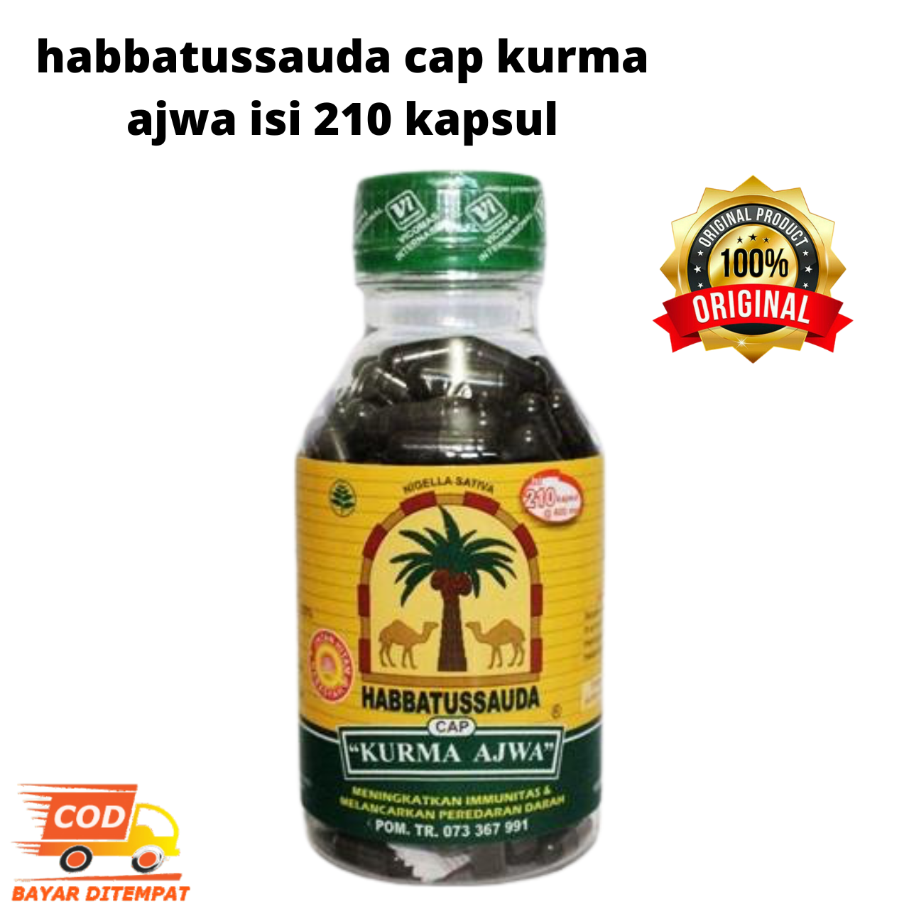 Habbatussauda Cap Kurma Ajwa Serbuk 210 kapsul | Lazada Indonesia