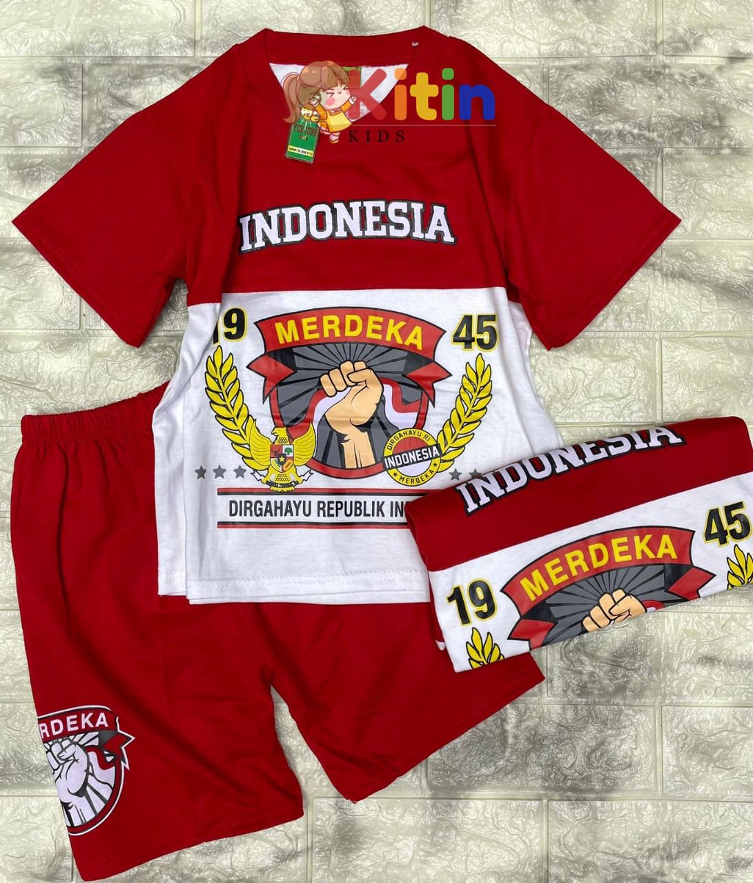 YJ - SETELAN BAJU MAIN ANAK KEMERDEKAAN INDONESIA 17 AGUSTUS UKURAN 2-9 ...