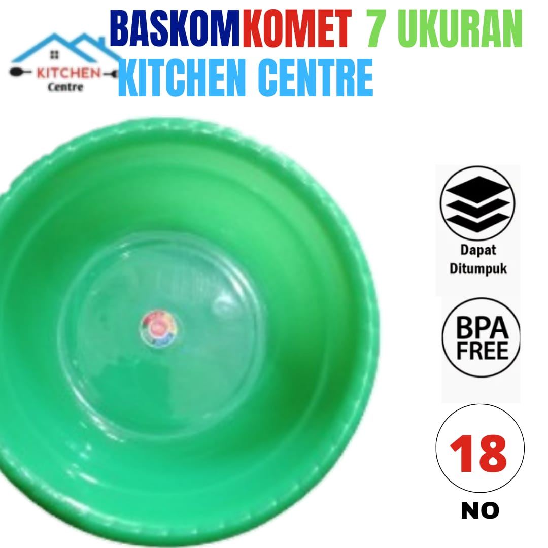 Baskom Komet Plastik Baskom Wadah Makanan Baskom 7 ukuran Baskom ...