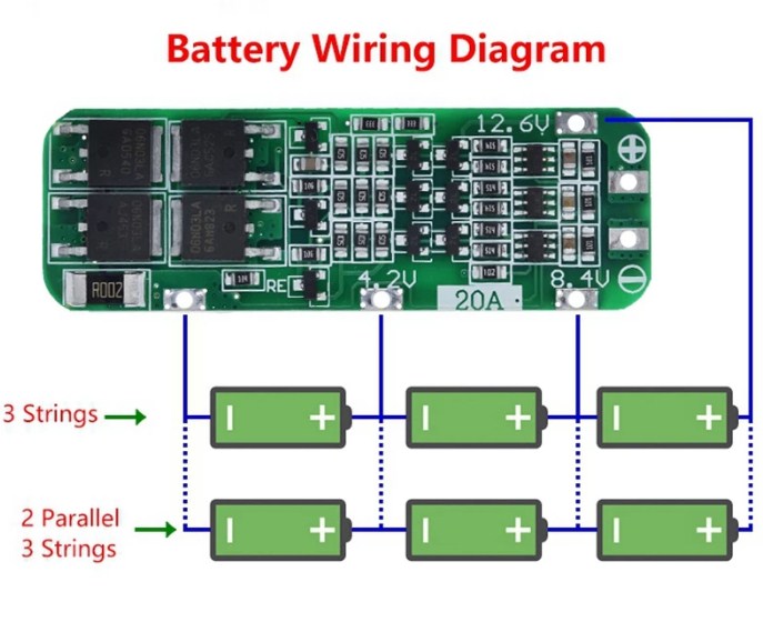 Module charger baterai 18650 Bms 3s 12v 20a/Li-ion Baterai Lithium ...
