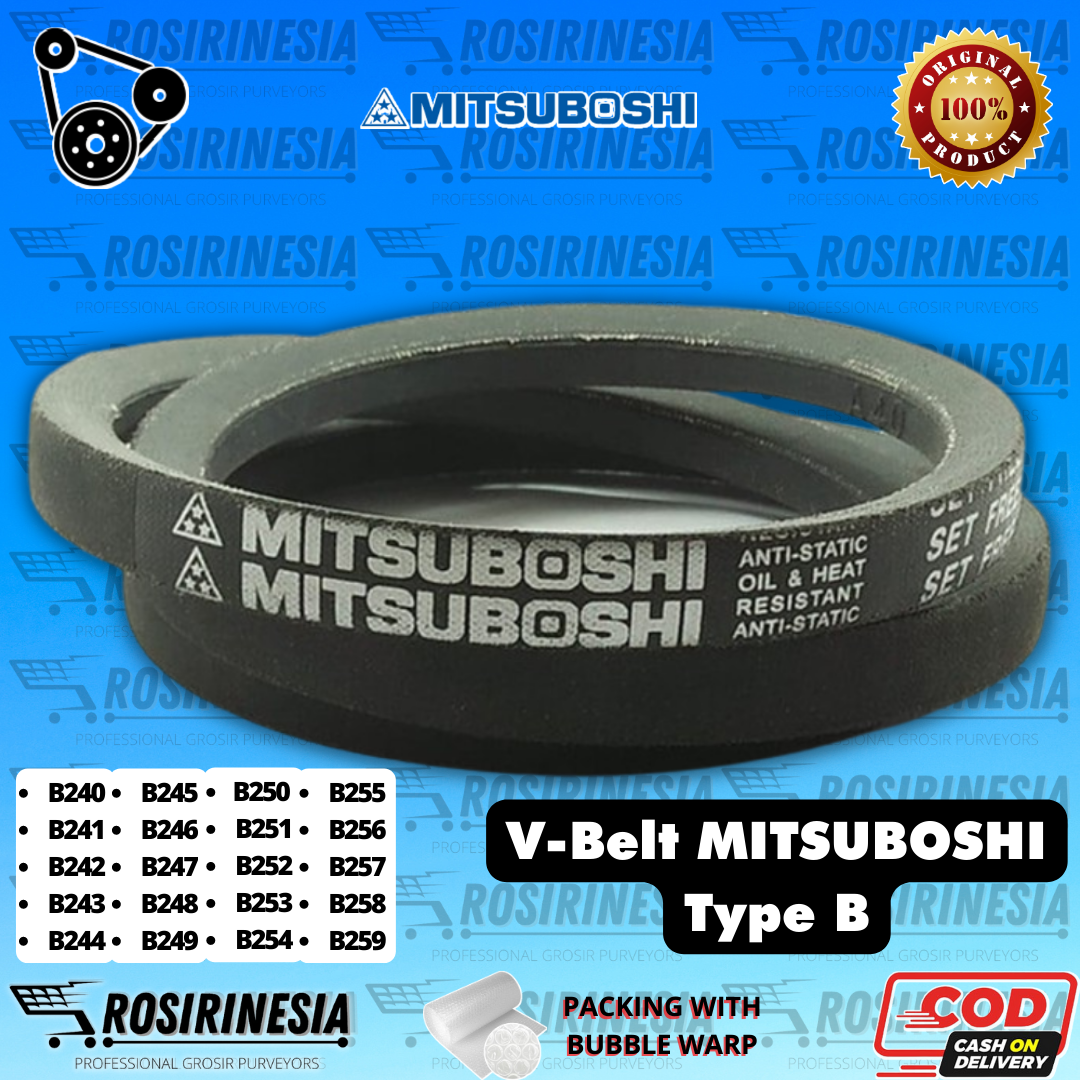 VANBELT - V BELT - V-BELT MITSUBOSHI B240, B241, B242, B243, B244, B245 ...