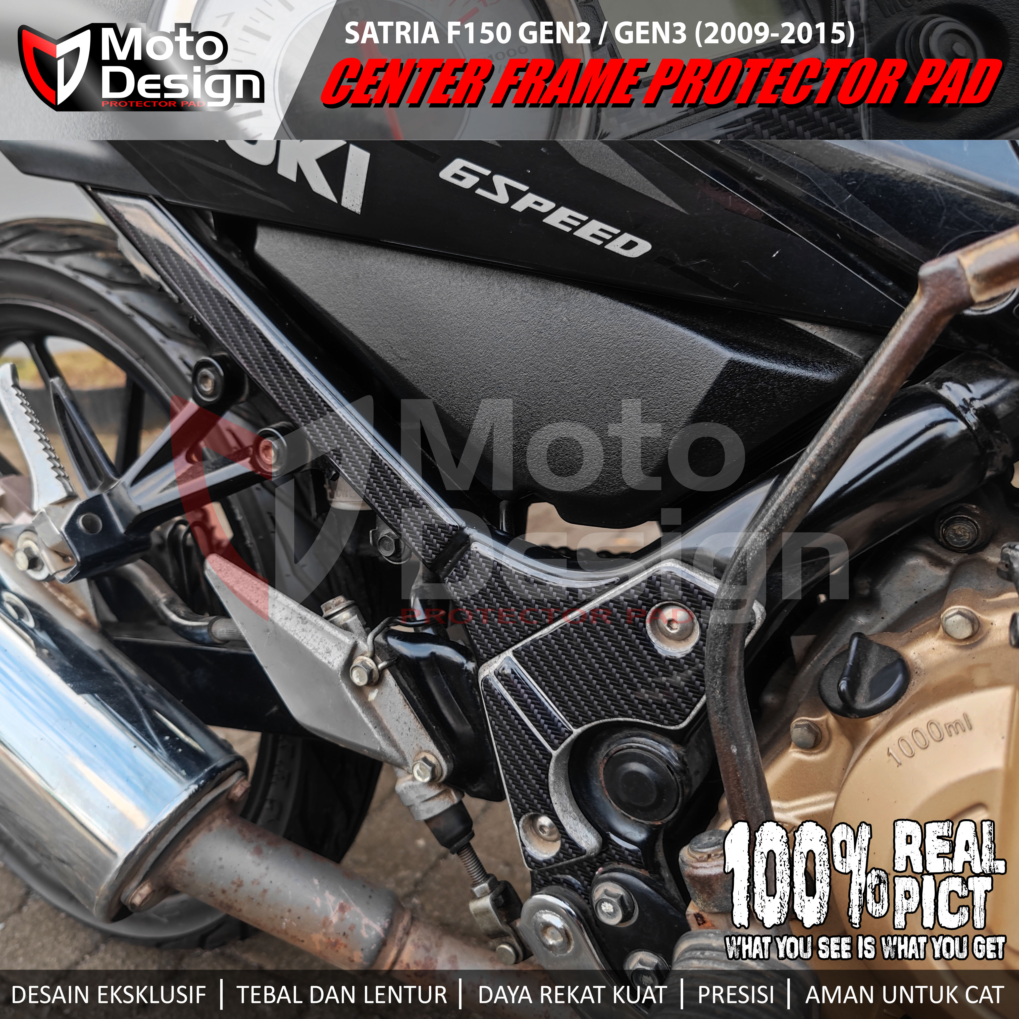 Stiker Timbul Protector Pad Frame Rangka Satria Fu Old Karbu CBU Barong ...