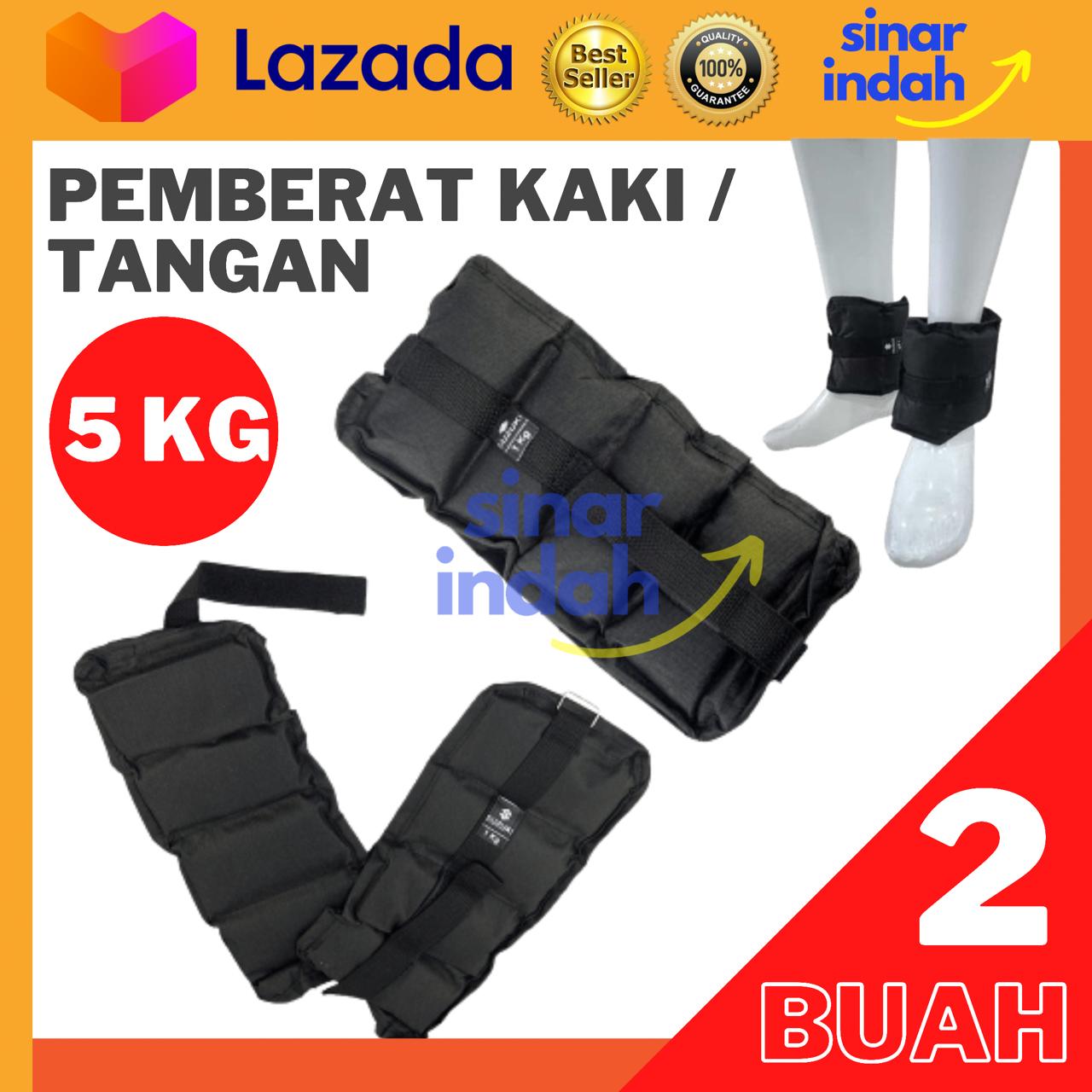 Pemberat Kaki Tangan 5kg Pasir Banding Bending Gym Otot Kaki Lari ...