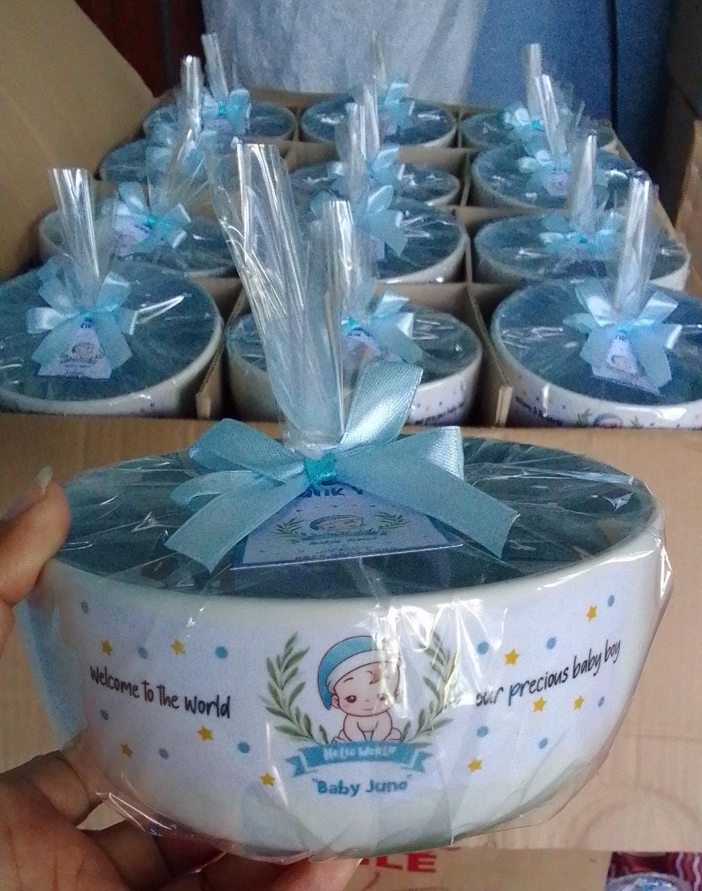 Souvenir Mangkok Keramik Sablon & Decal Custom Desain Paket 20 Pcs ...